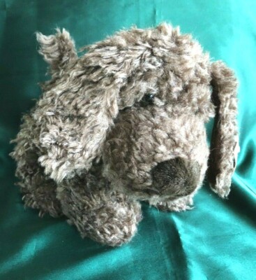 RUSS BERRIE - 9" PLUSH CURLY BROWN DOG - SCRAMBLES | eBay
