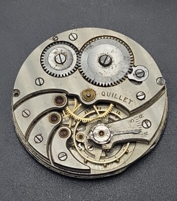 Vintage Mens Quillet 39mm Pocket Watch Movement For Repairs Ref. 764 | eBay