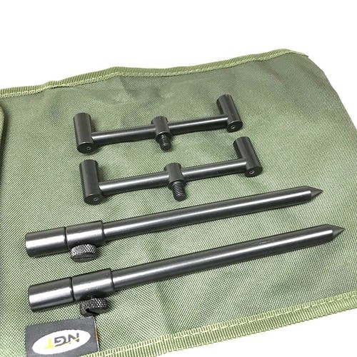 2 ROD BUZZ BAR SET BLACK WITH BAG 2 20-30CM BANK STICKS 2 13CM BARS ...