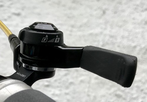 microSHIFT Double/triple 9 Speed Thumb Shifters Black Full for sale ...
