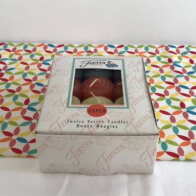 Fiestaware Votive Candles Box of 12 Fiesta Licensed 1990s Go Along | eBay