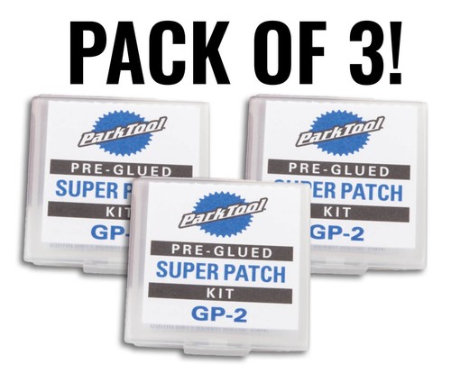 Park Tool GP-2C PACK OF 3! - 3M PRE-GLUED SUPER PATCH KIT (6 Patches ...