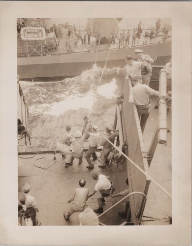 WW2 USS Gen. Freeman 1945 Rescue at sea from D.E. using buoy 5x4 ...