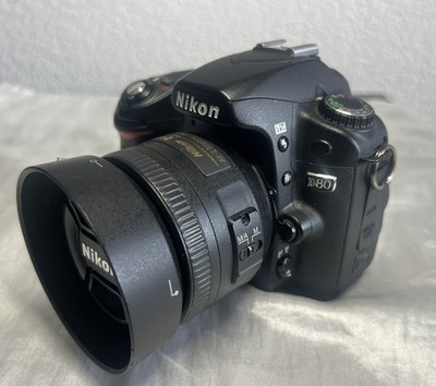 Nikon D80 Camera BM-7 Digital Camera w/ Nikon DX AF-S Nikkor Lens 35MM ...