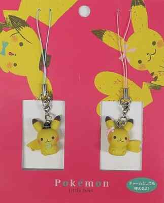 Pikachu 2 Pieces Pokemon Figure Strap Set Pokemon Little Tales Po ...