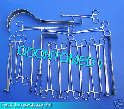 108 Instruments Basic Laparotomy Set Surgical Medical | eBay