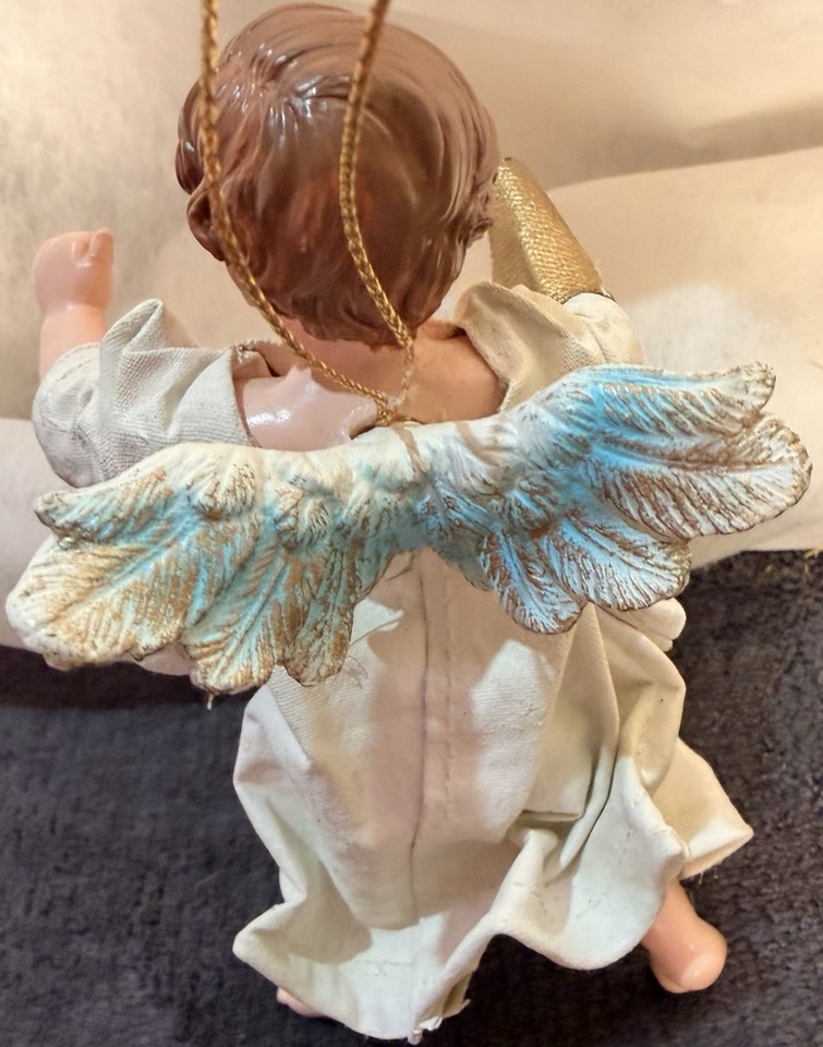 Vintage Possible Dreams Clothtique Angels/Cherubs w/Harp, Flute ...