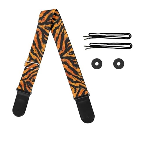 Guitar Strap Adjustable Guitar Strap for Acoustic and Electric Tiger ...