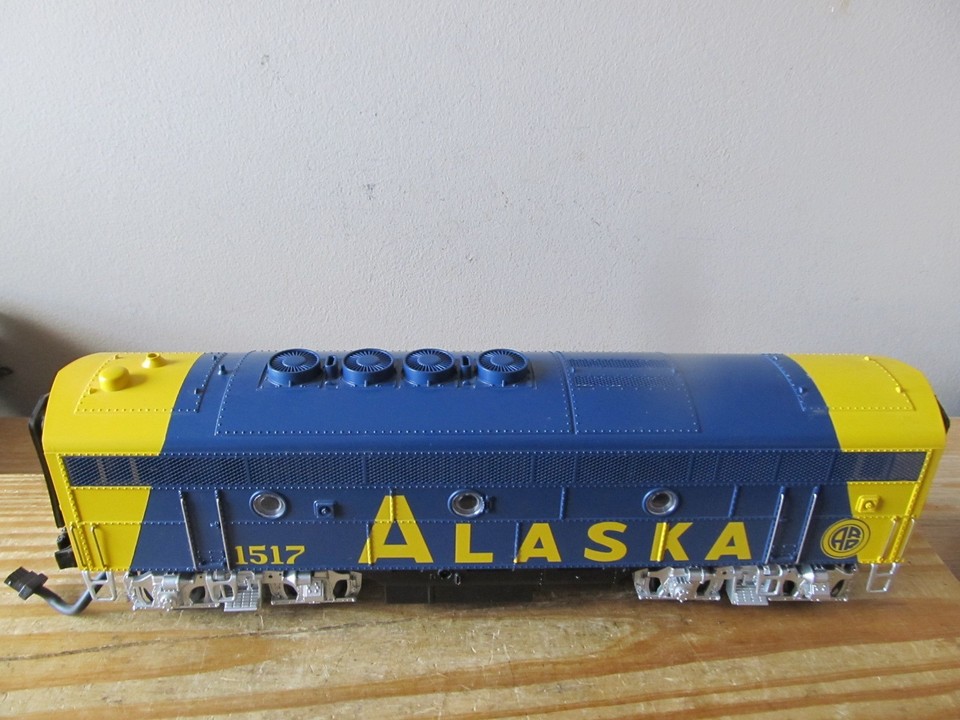MTH MT-2128LB ALASKA EMD F-3 B UNIT DIESEL LOCOMOTIVE 0/027 GAUGE NIB ...
