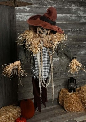 4.5 FT ANIMATED HANGING SURPRISE SCARECROW JUMP SCARE HALLOWEEN ...