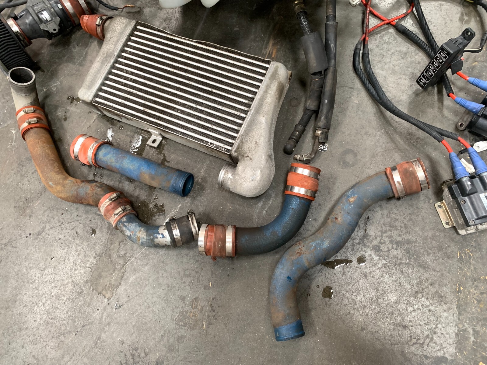 JDM 90 91 MAZDA RX7 FC3S 13B TURBO 2 ENGINE & 5 SP TRANS BIG GREDDY ...