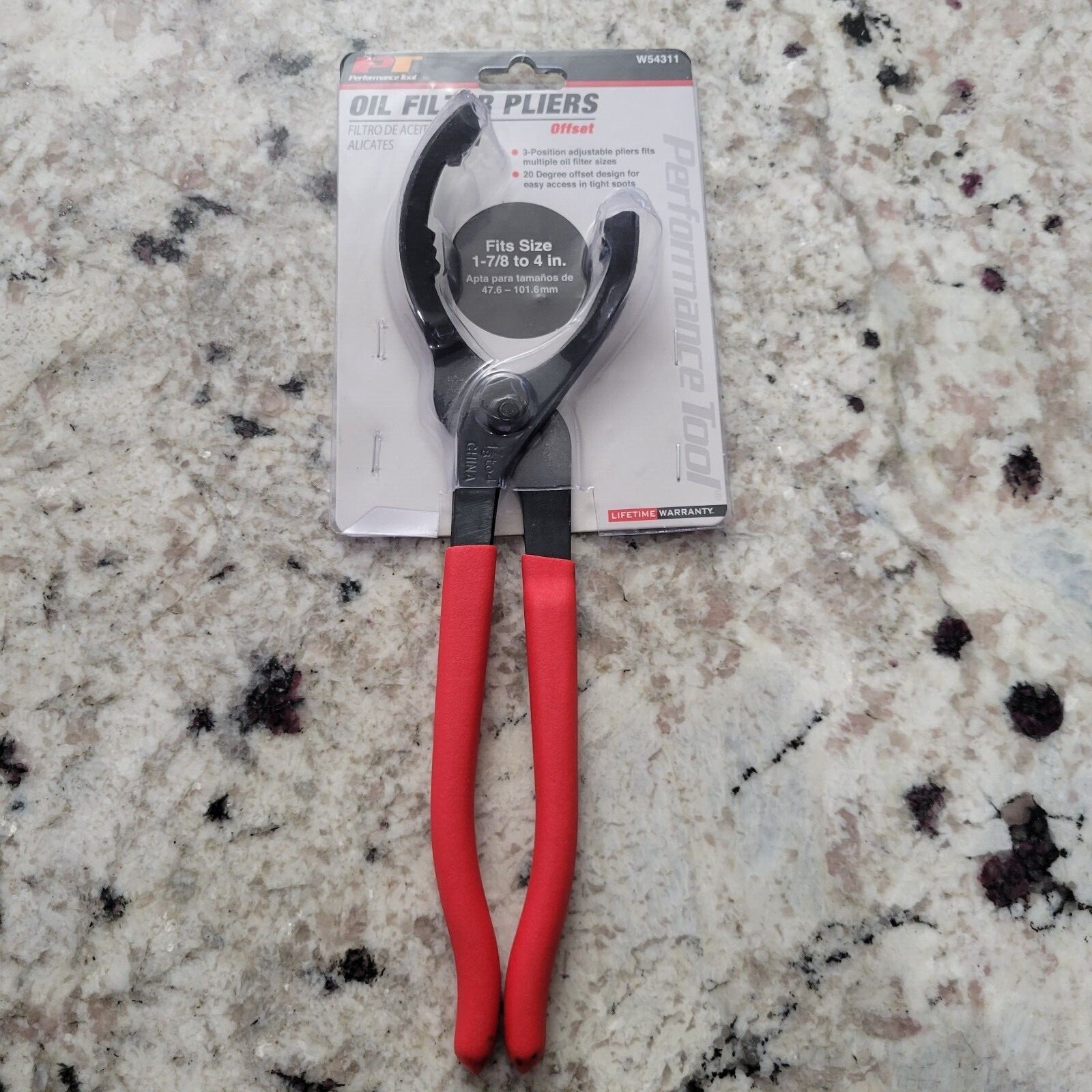 Performance Tool Oil Filter Pliers W54311 New Fits Size 1-7/8 to 4 inch ...