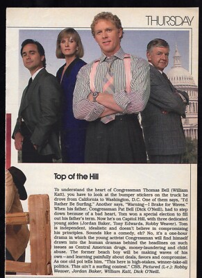 1989 TV ARTICLE ~ TOP OF THE HILL / WILLIAM KATT / JORDAN BAKER & ROBBY ...