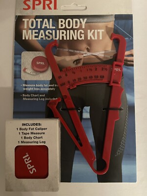 Health SPRI Total Body Measuring Kit Fat Caliper Tape Measure Body ...