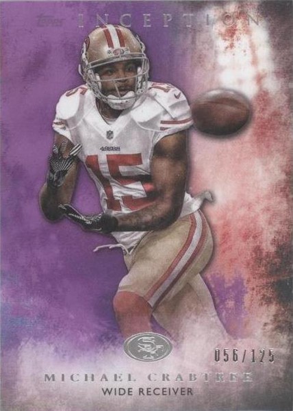 2015 Topps Inception - Purple #83 Michael Crabtree /125 for sale online ...