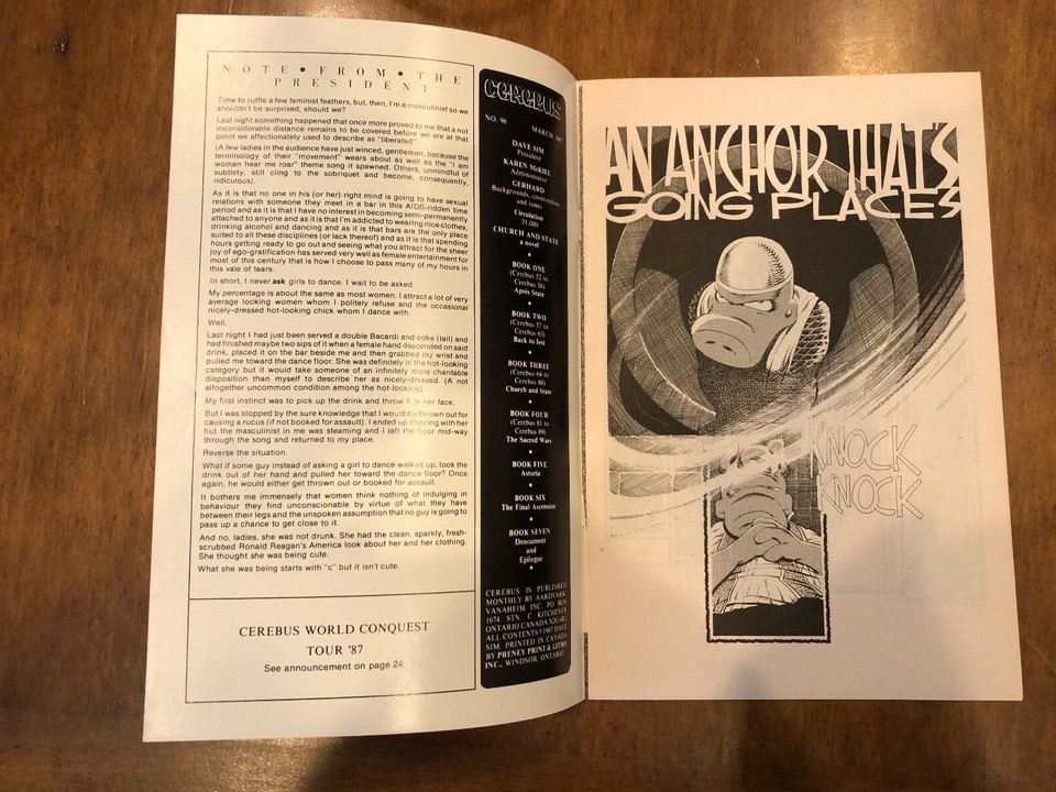 Aardvark-Vanaheim Cerebus Issues #96-100 (1987) Dave Sim Excellent ...