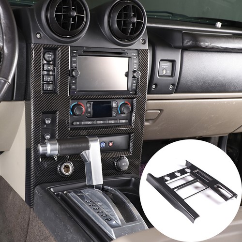 Carbon Fiber pattern Center Console Frame Cover Trim Fits Hummer H2 ...