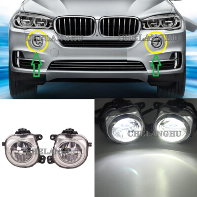 2pcs LED DRL Fog Lamp Light For BMW X5 F15 / X5 M F85 2014 2015 2016 ...