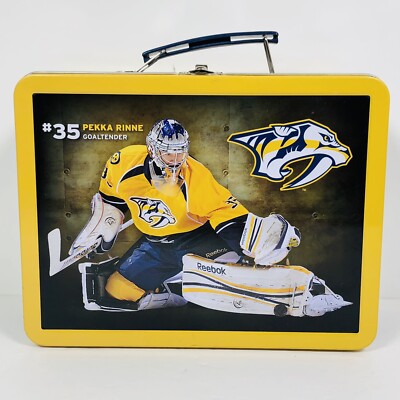 Nashville Predators Tin Lunchbox - Pekka Rinne - Gnash Blue Yellow Fast ...