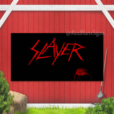 Slayer Banner Flag Thrash Heavy Metal Rock Band Music Fan Decor Man ...