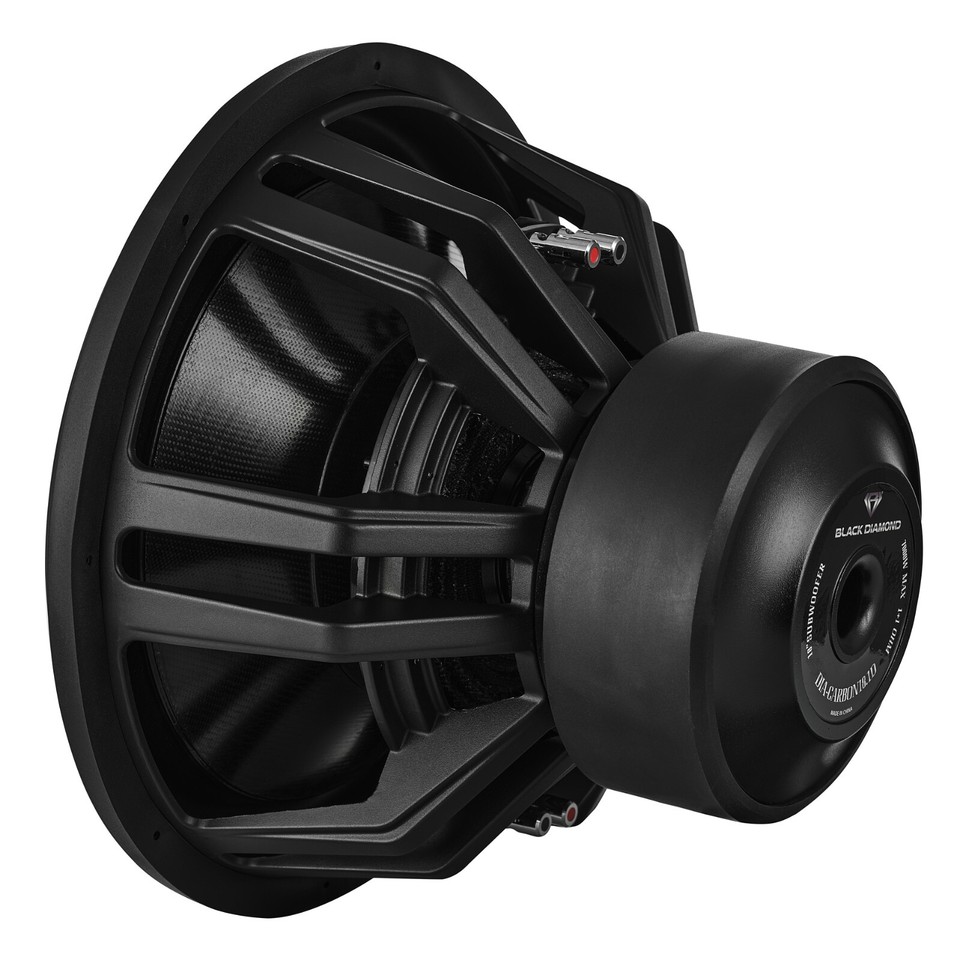 Black Diamond 18" High Excursion Subwoofer with Carbon Fiber Cone 3500W ...