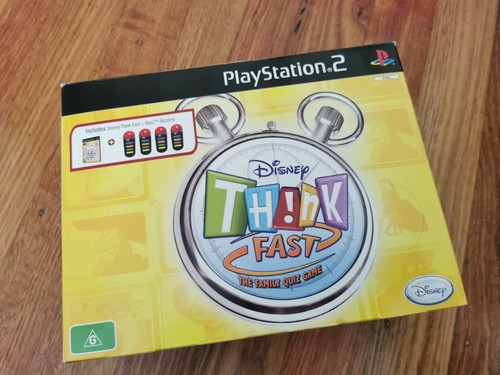 Disney Think Fast Quiz Game For Playstation 2 (PS2) Game and ...
