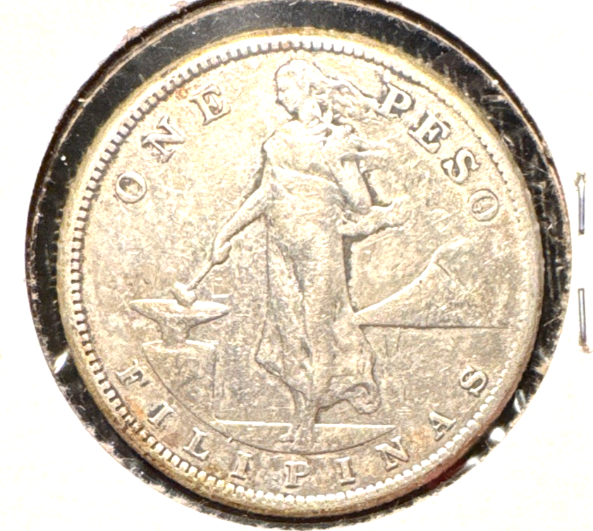 Philipines 1908-S peso KM 172 XF | eBay