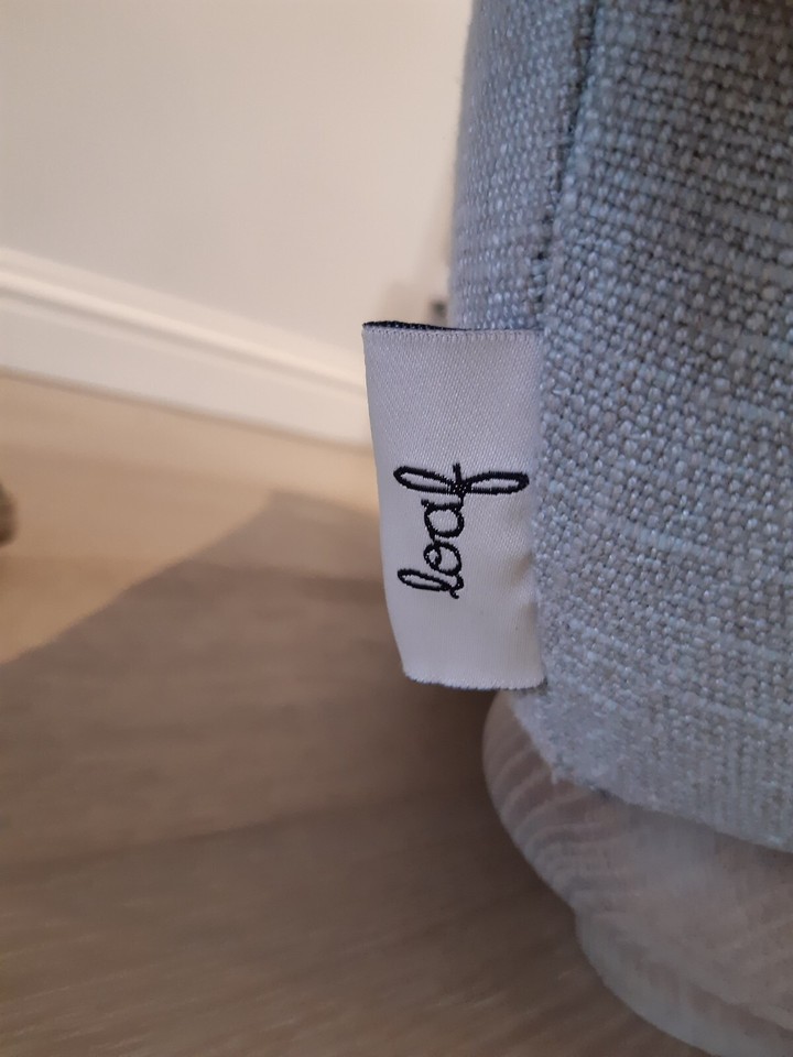 Loaf Slow Riser Rectangular Foot Stool with Bun Feet (Elderflower ...