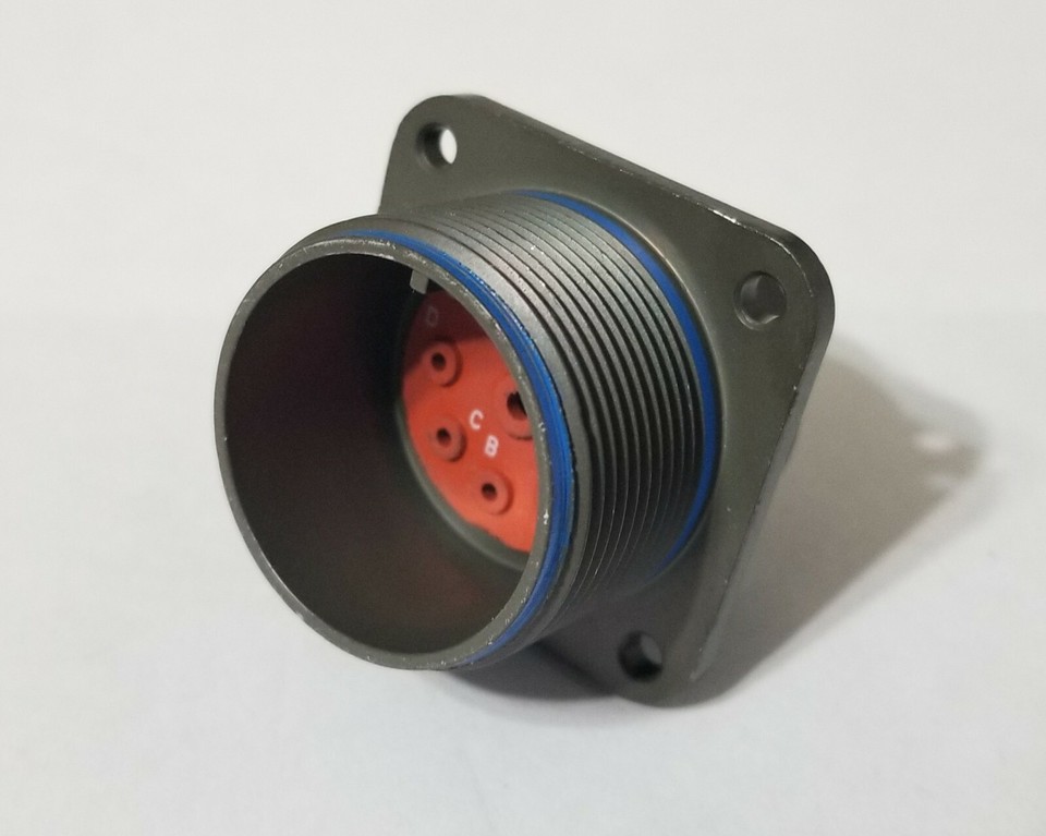 Circular Connector MIL Spec 9Crimp Pin Box Mount Powell Matrix ...