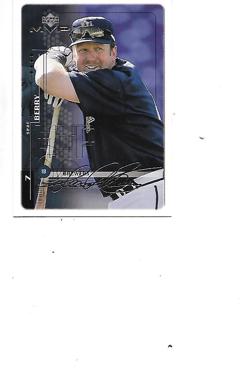 Sean Berry 1999 Upper Deck Silver Script MVP Baseball Card #110 ...