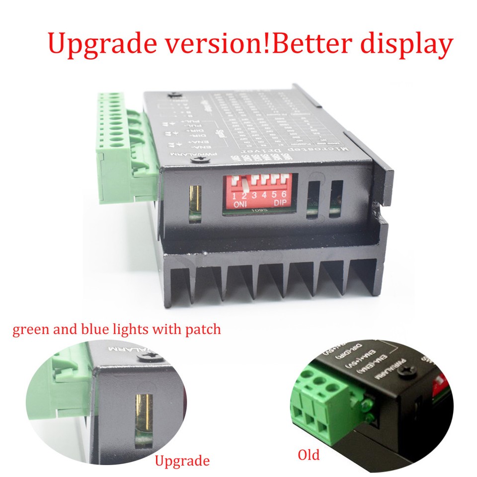 TB6600 Stepper Driver 4A Micro-Step CNC 9~40V DC Controller for NEMA23 ...