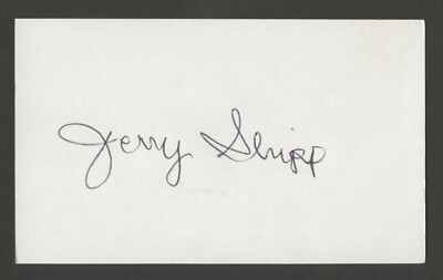 Jerry Shipp d.2021 signed autograph auto 3x5 card Basketball NBA Player ...