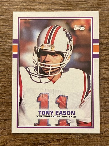 1989 Topps TONY EASON #201 NEW ENGLAND PATRIOTS QB | eBay