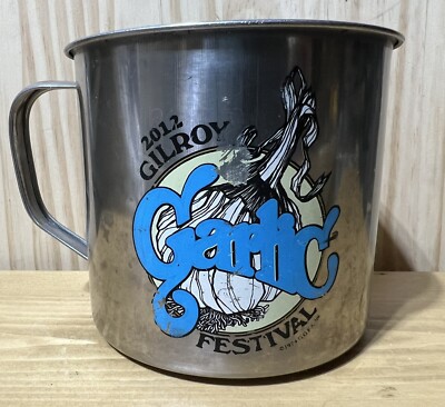 Vintage Budweiser GILROY GARLIC FESTIVAL Tin Cup Mug Collectible Beer ...