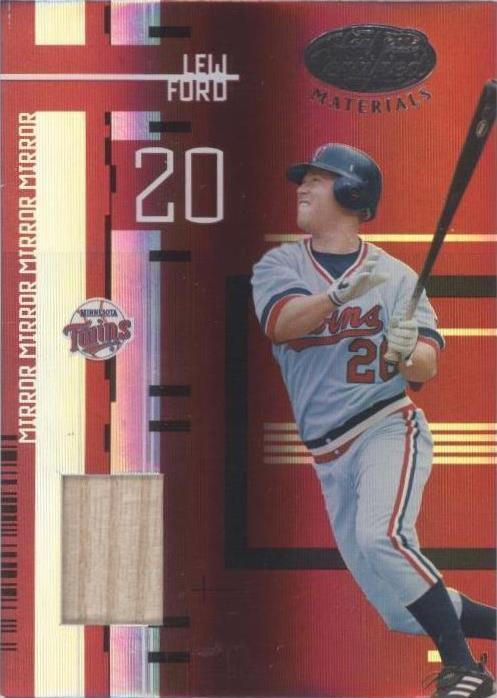 2005 Leaf Certified Materials - Lew Ford #160 Mirror Red Materials Bats ...