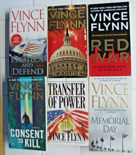 Vince Flynn Lot of 17 Paperback Thrillers Mitch Rapp First 13 15 16 17 ...