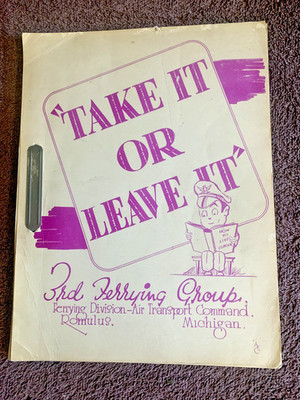 3rd FERRING GROUP AIR TRANSPORT COMMAND US Military 1944 Collectable ...