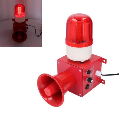 Industrial Alarm System 115db LED High Power Siren Audible Visual Alarm ...