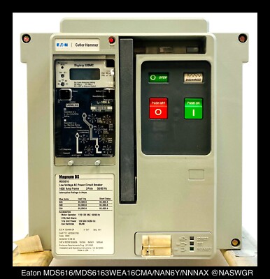 Eaton Magnum DS MDS616 Circuit Breaker EO/DO ~ 1600A - Unused/1Yr ...