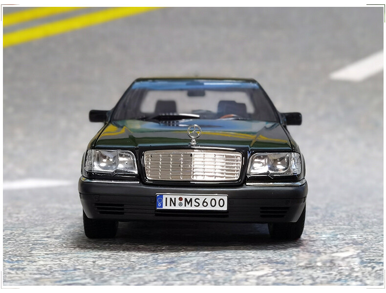 1:18 Mercedes-Benz S600 W140 1990 Tiger head Simulation Alloy Static ...