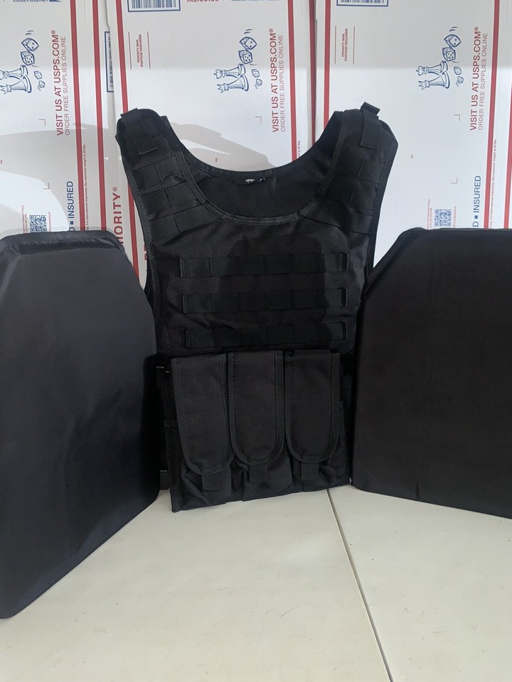 NEW Bulletproof Vest BODY Armor 3A shooterscut ballistic plates inserts ...