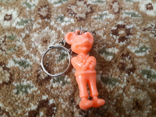 rare vintage KeyChain micky mickymouse key ring old plastic 50s' | eBay