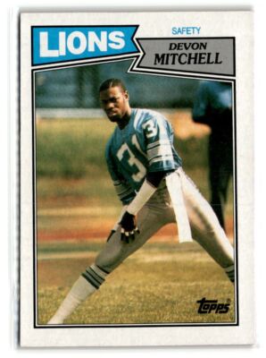 1987 Topps Football #327 Devon Mitchell Rookie Detroit Lions | eBay