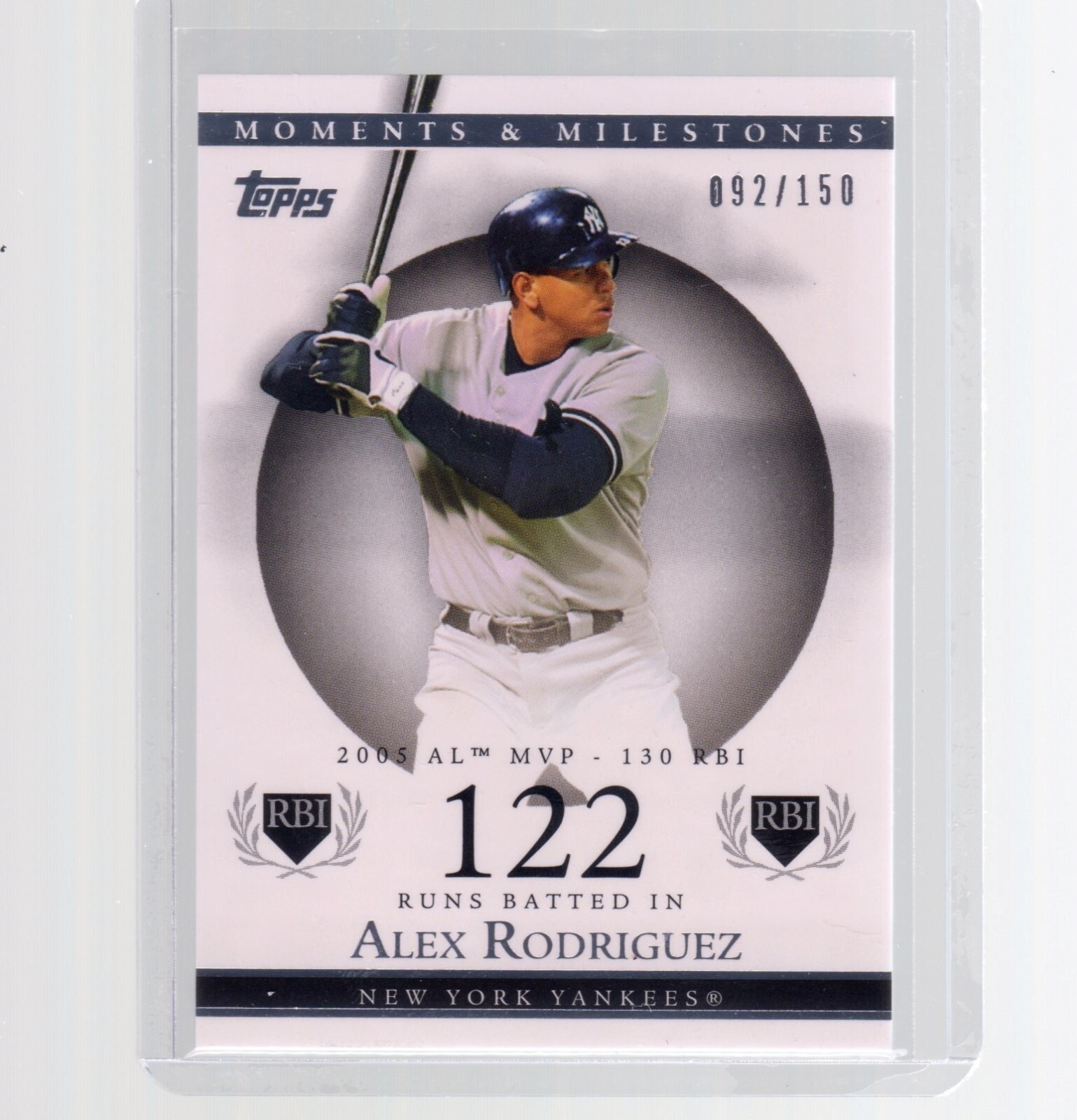Alex Rodriguez 2007 Topps Moments & Milestones 122 RBIS Baseball Card ...