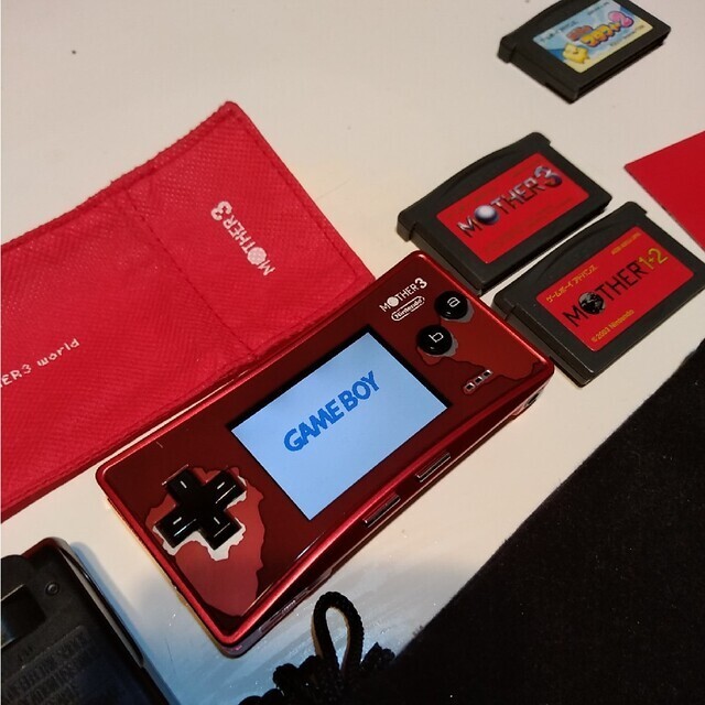 Nintendo Gameboy Micro Console MOTHER 3 Red Deluxe Box Limited GBM ...