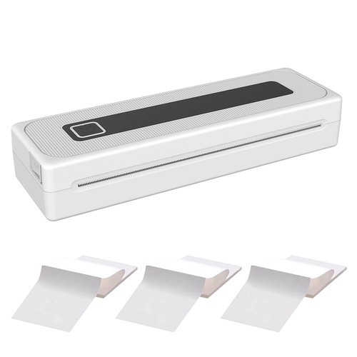 New Ink-Free Printer 2000mAh Wireless Portable for Travel Home office ...