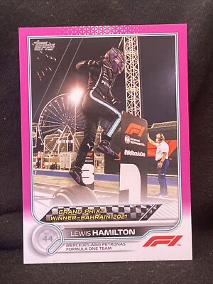 2022 Topps Formula 1 Fuchsia Lewis Hamilton #151 BWT Mercedes-AMG ...