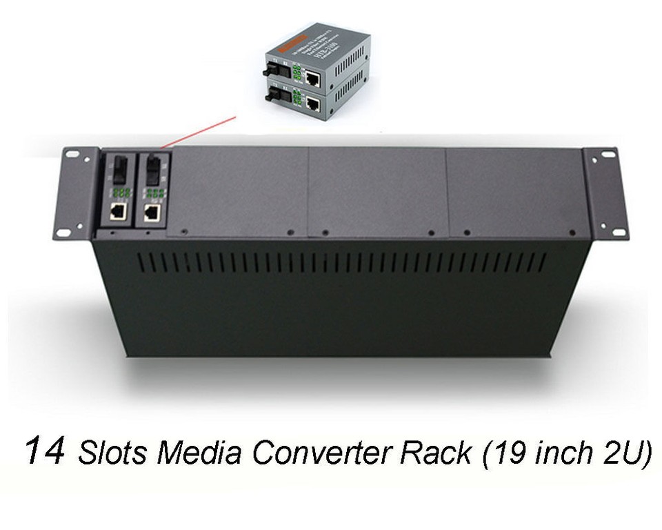 1 Pair Fiber Media Converter Adapter 10/100M SM Single Fiber SC Port ...