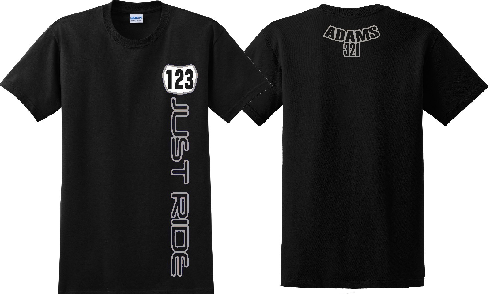 JUST RIDE CUSTOM NUMBER PLATE T SHIRT MX MOTOCROSS YZ CRF KX KTM RACE ...