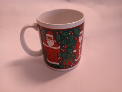 Riviera/Van Beers Signature Christmas Santa Coffee Mug Vintage 1993 | eBay